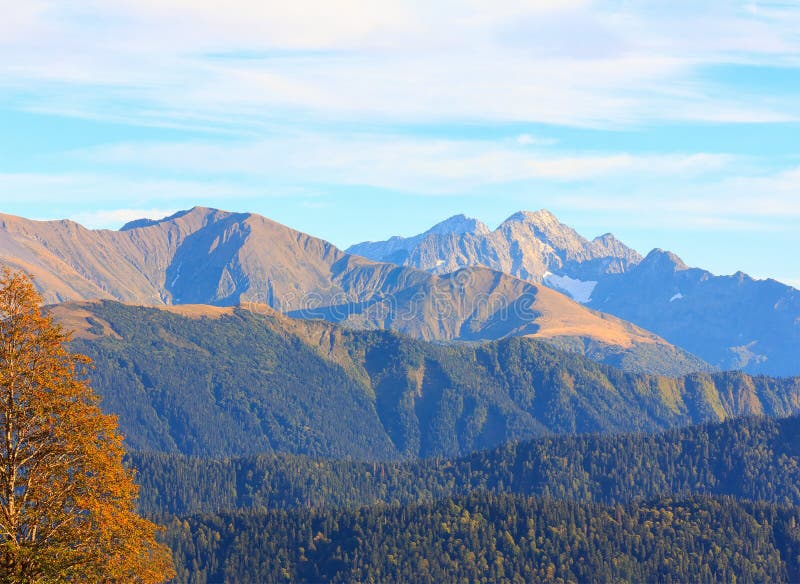 Autumn Landscape in the Mountains Stock Photo - Image of beauty ...