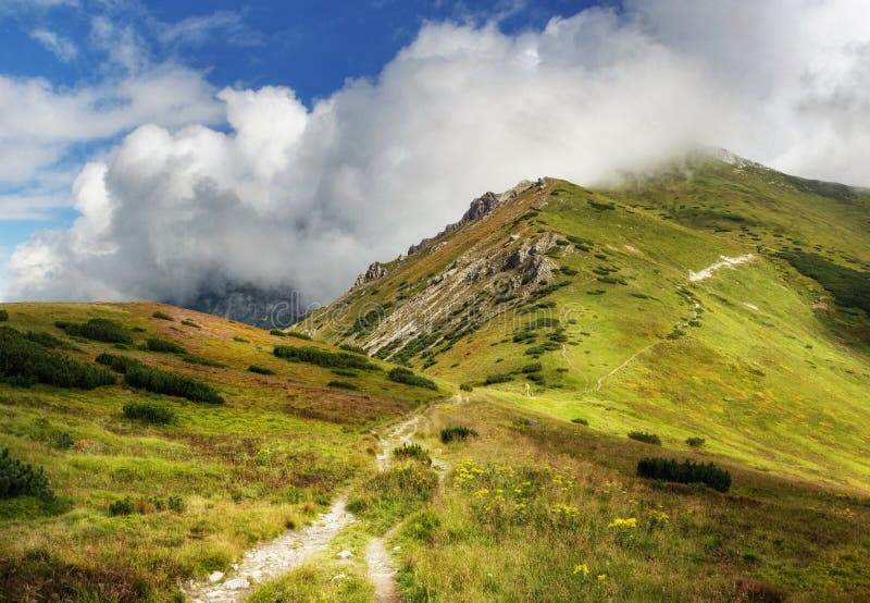 Autumn Landscape on the Way To the Mountain Pass Stock Photo - Image of ...
