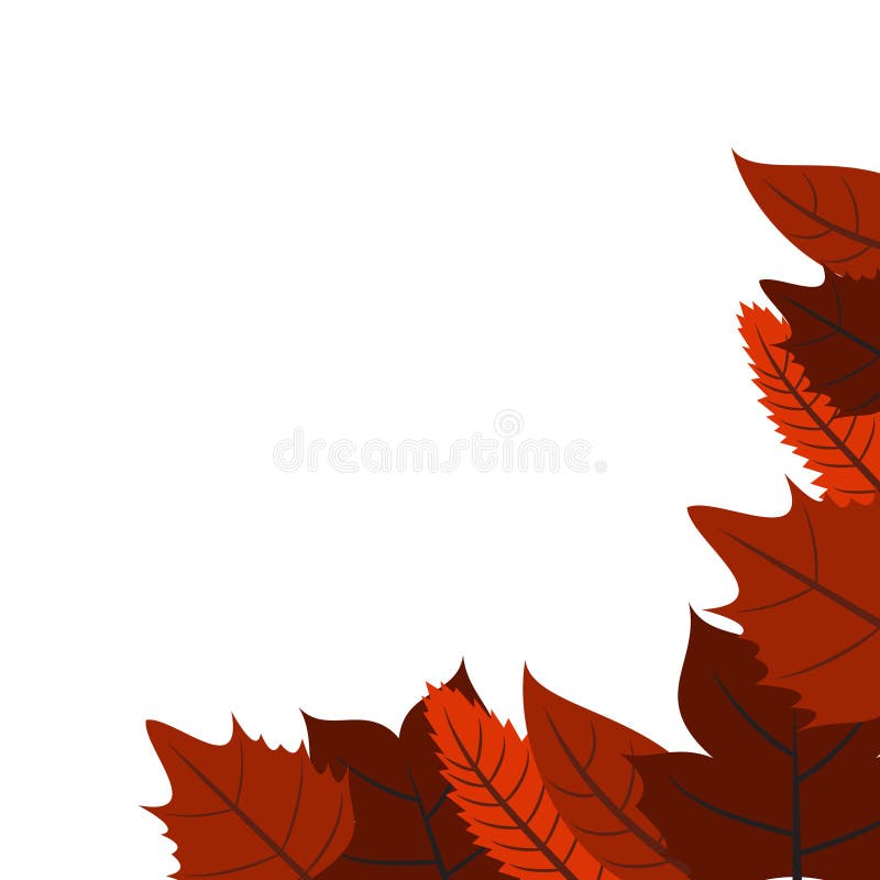 Autumn Leaf Corner stock vector. Illustration of backdrop - 332987518
