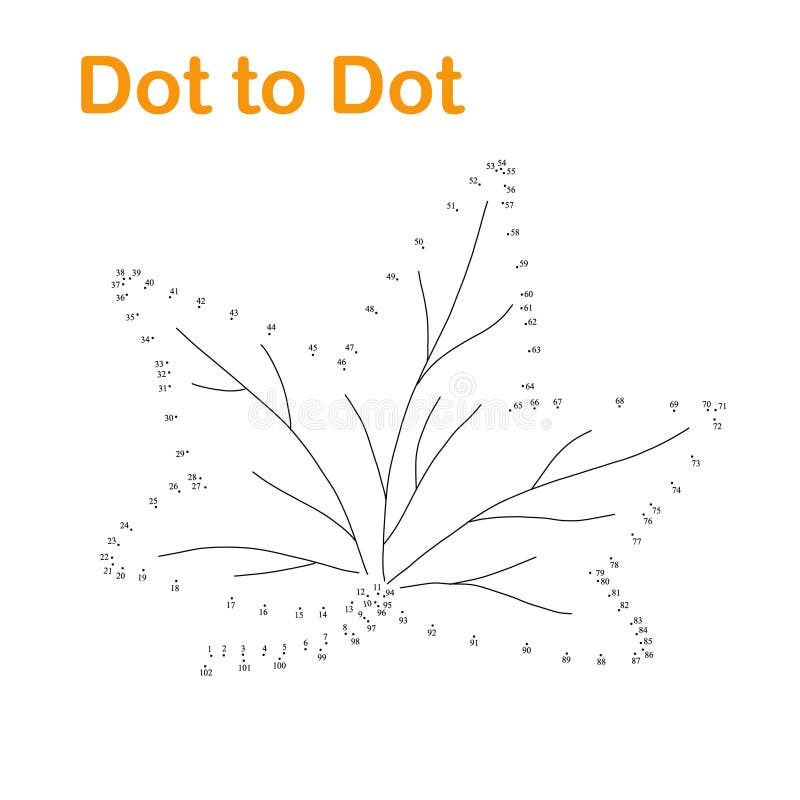 Autumn Leaf Dot To Dot Worksheet Fun Educational Game or Leisure ...
