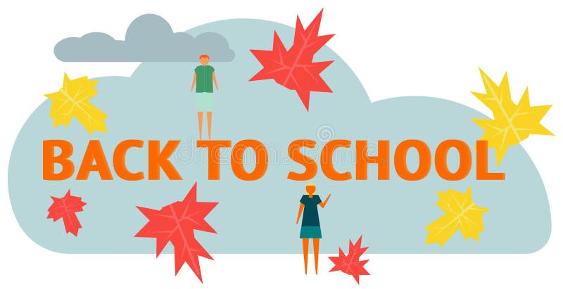 Autumn, Leaf Fall. Back To School a Vector Stock Vector - Illustration ...