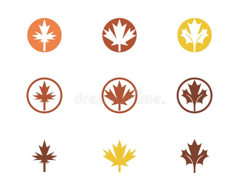 Autumn Leaf Logo Vector Icons Stock Vector - Illustration of forest ...