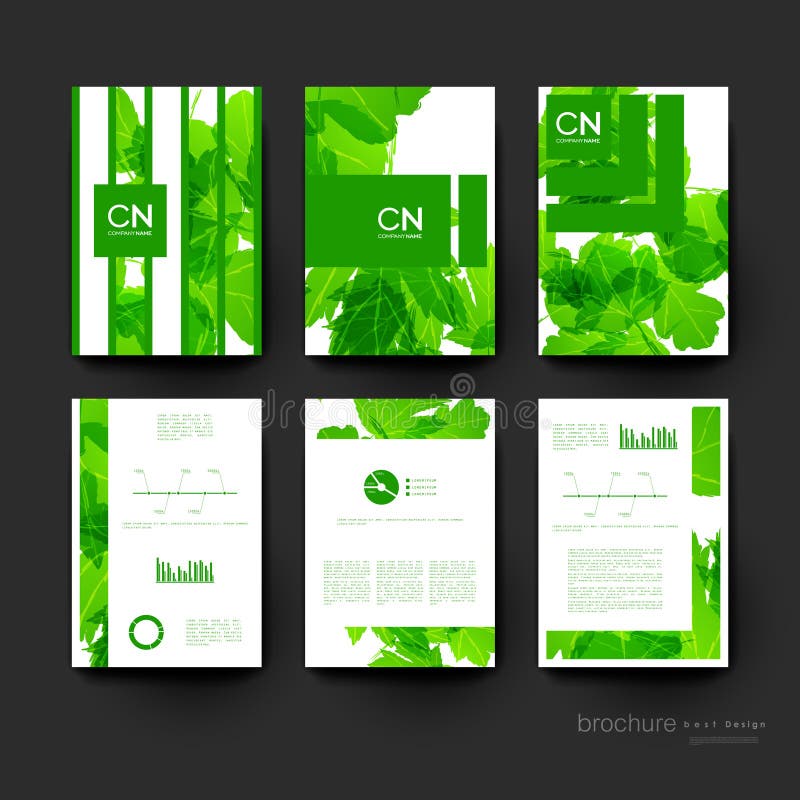 Autumn Leaf Ornament Vector Brochure Template. Flyer Layout Stock ...