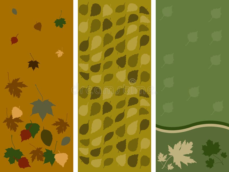 Autumn leaf panels stock vector. Illustration of leaf - 3665591
