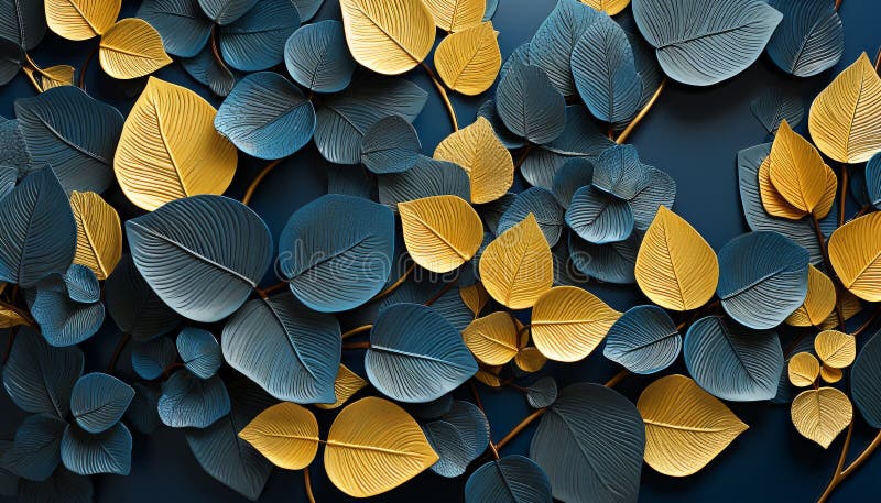 Autumn Leaf Pattern in Nature, Vibrant Colors Symbolize Beauty ...