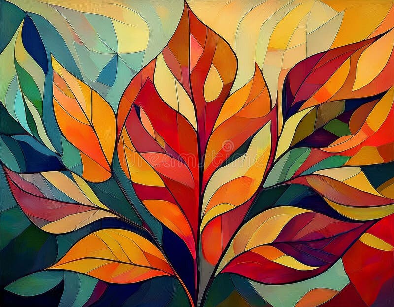 Autumn Leaf Print Pattern Repeated Single Leaf Design in Seasonal ...