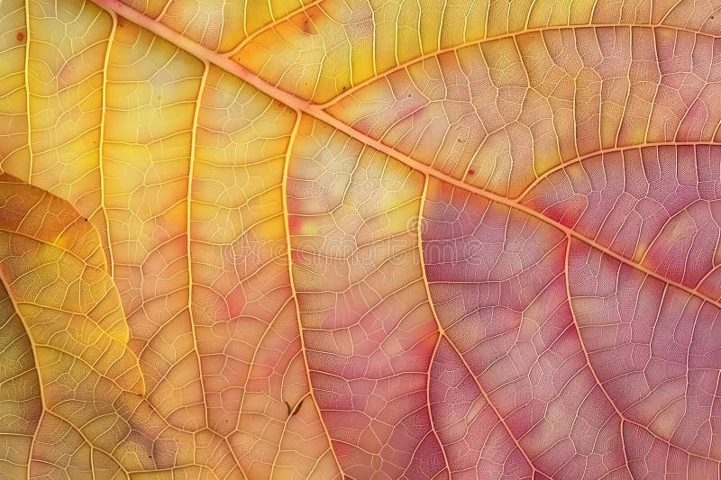 Autumn Leaf S Intricate Vein Structure, a Close-Up View of Nature S ...