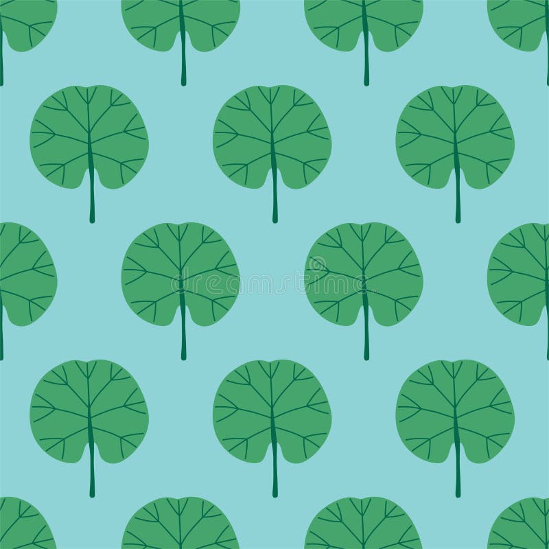 Autumn Leaf Seamless Pattern Vector Simple Leaves Stock Vector ...