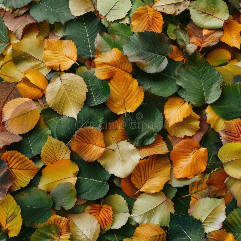 Autumn Leaf Texture Background, Colored Autumn Tree Leaves Pattern, Red ...