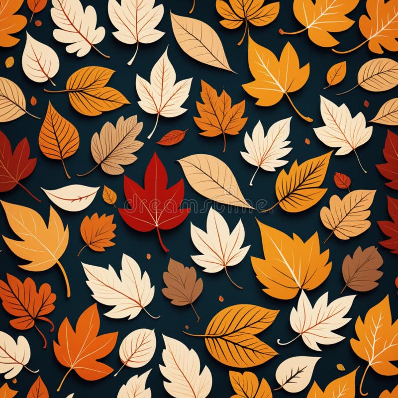 Autumn Leaf Wallpaper, Orange Leaves, Autumn Atmosphere Stock ...