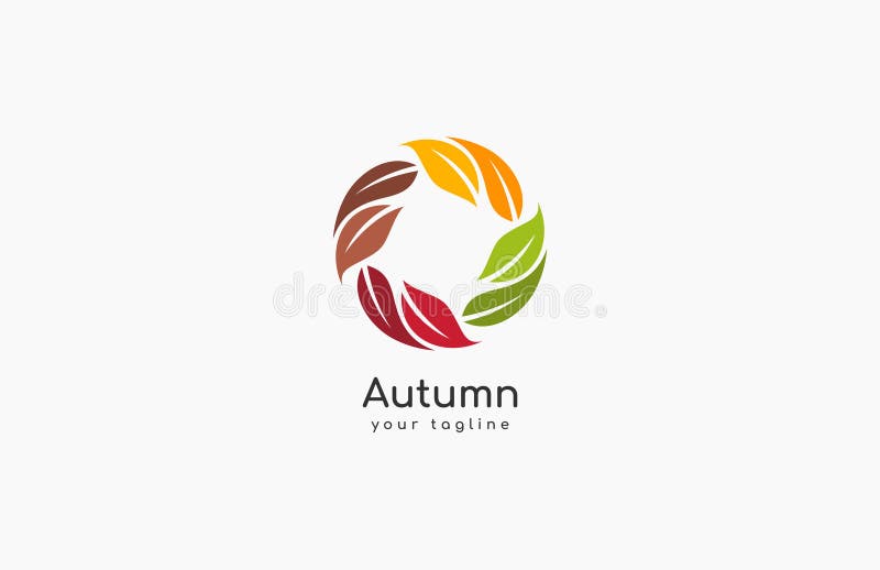 Autumn Leave Logo Design Vector, Autumn Event Logo Element Vector Stock ...