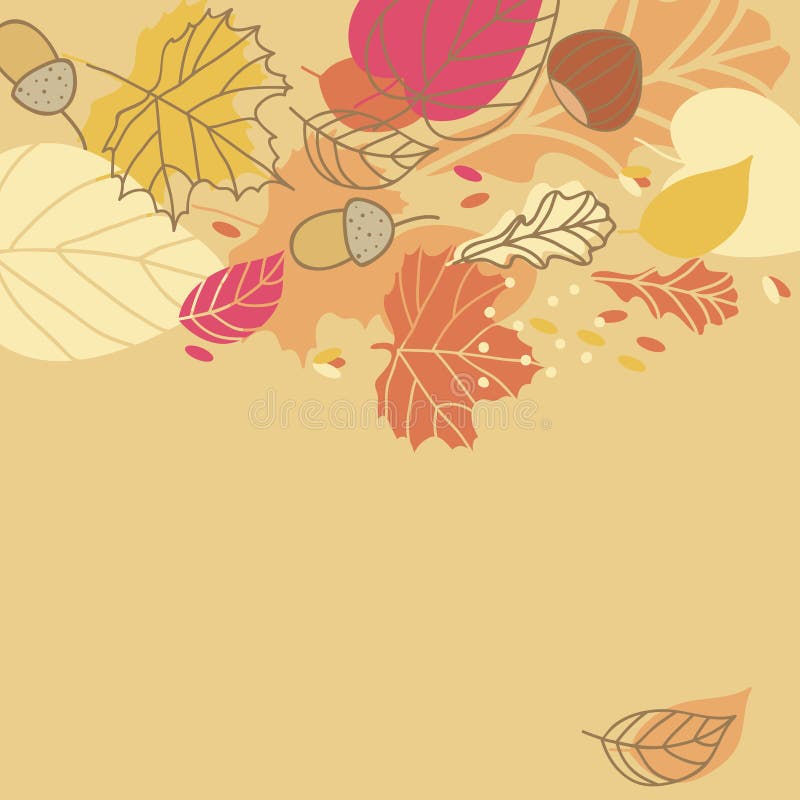 September Leaves Background Stock Vector - Illustration of rotted ...