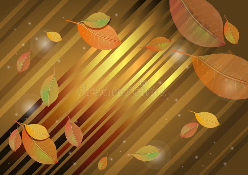 Autumn Leaves Abstract Background Stock Vector - Illustration of colors ...