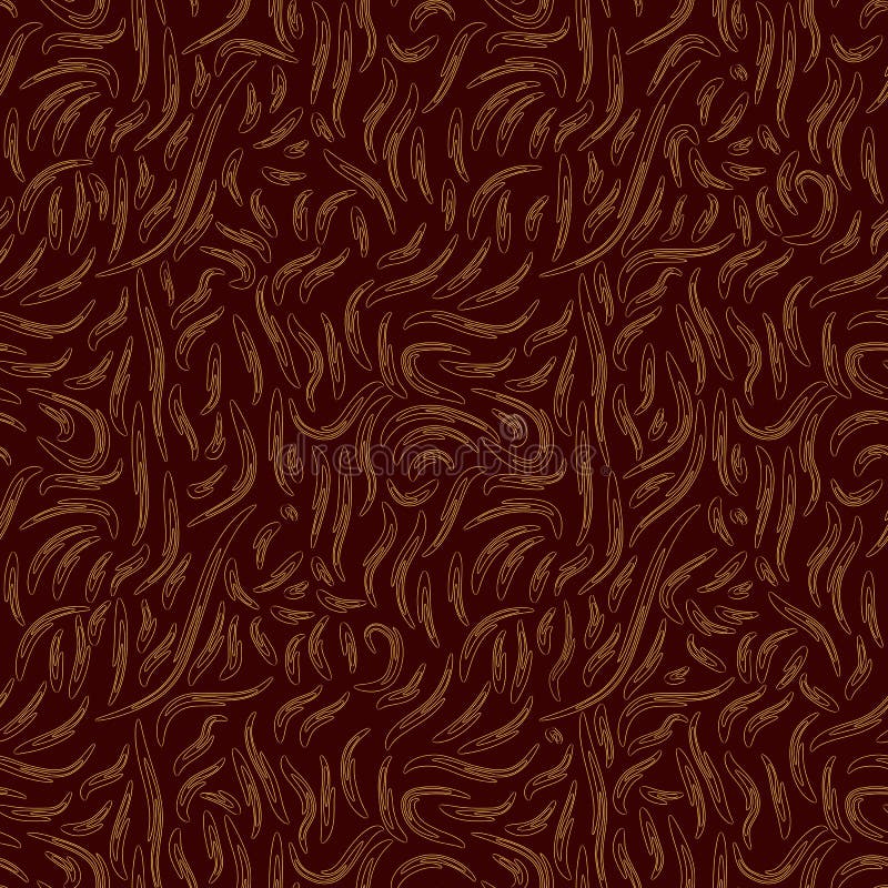 Autumn Leaves. Abstract Pattern in Brown Colors Stock Vector ...