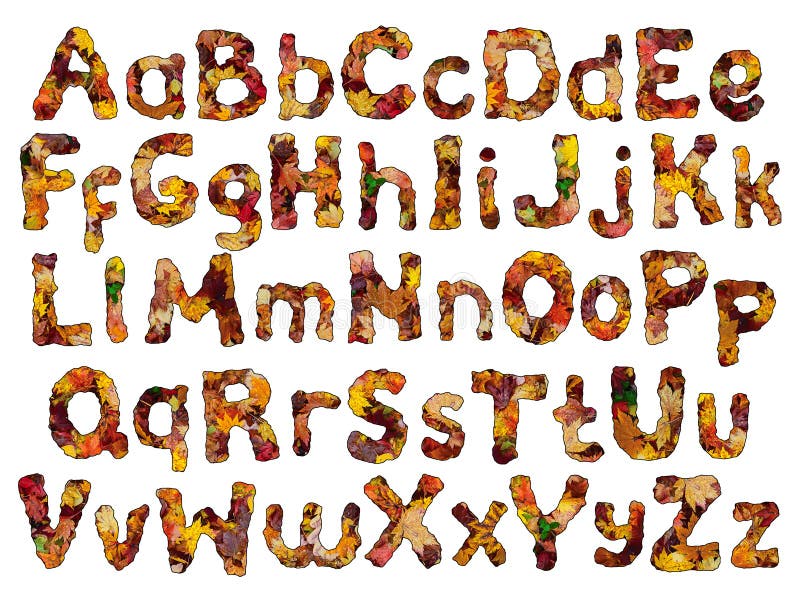 Autumn Leaves Alphabet Stock Illustrations – 1,364 Autumn Leaves ...