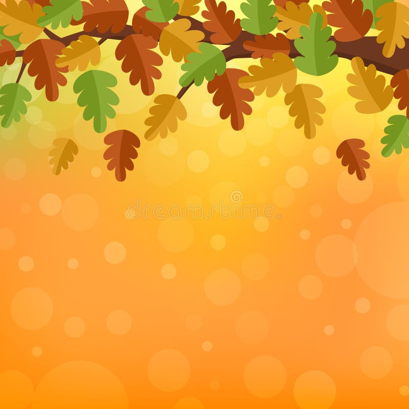 Autumn Leaves Background Design Stock Vector - Illustration of orange ...