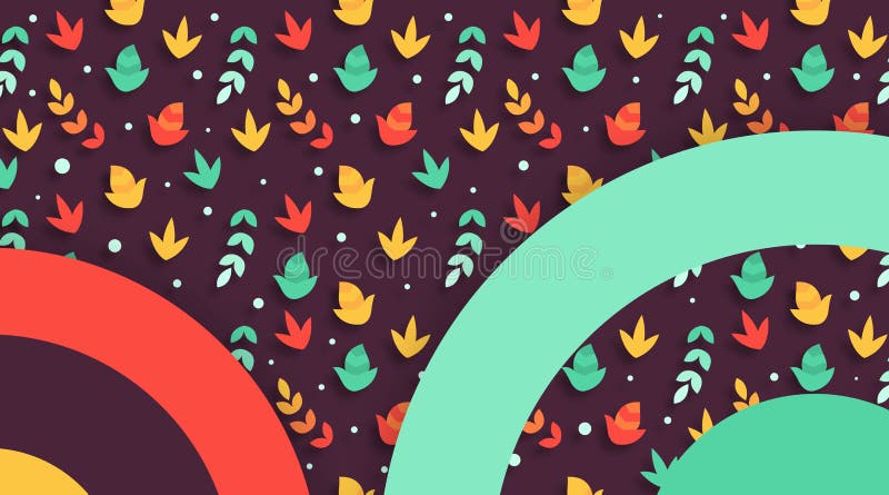 Autumn Background Illustration with Maple Leaves Stock Illustration ...
