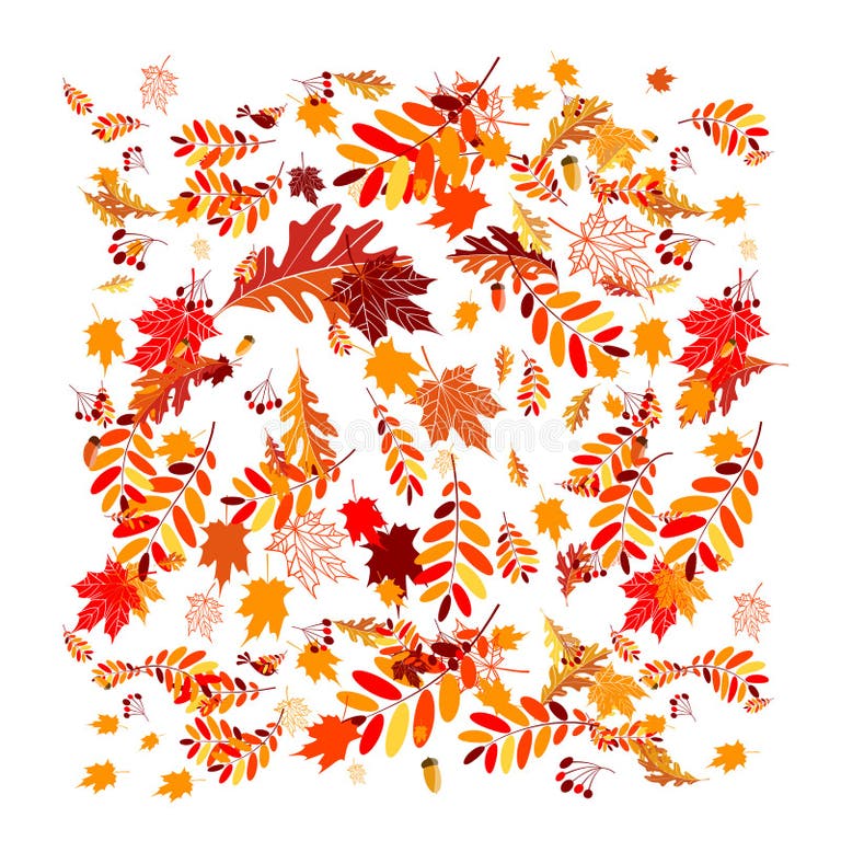Outline Autumn Leaves Border Stock Illustrations – 1,984 Outline Autumn ...