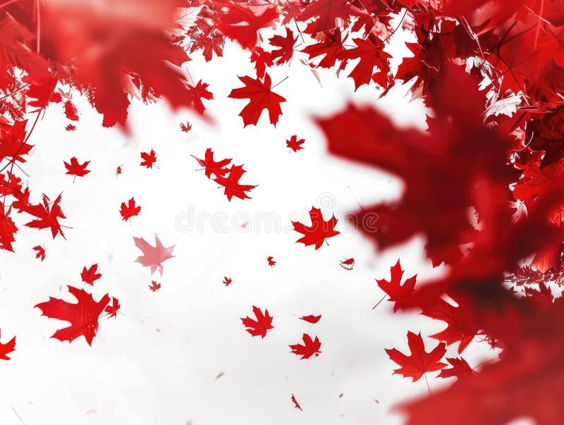 Autumn Leaves and Canadian Flag Stock Image - Image of branch, theme ...