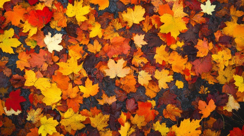 Autumn Leaves Colorful Fall Foliage Background Texture Stock ...