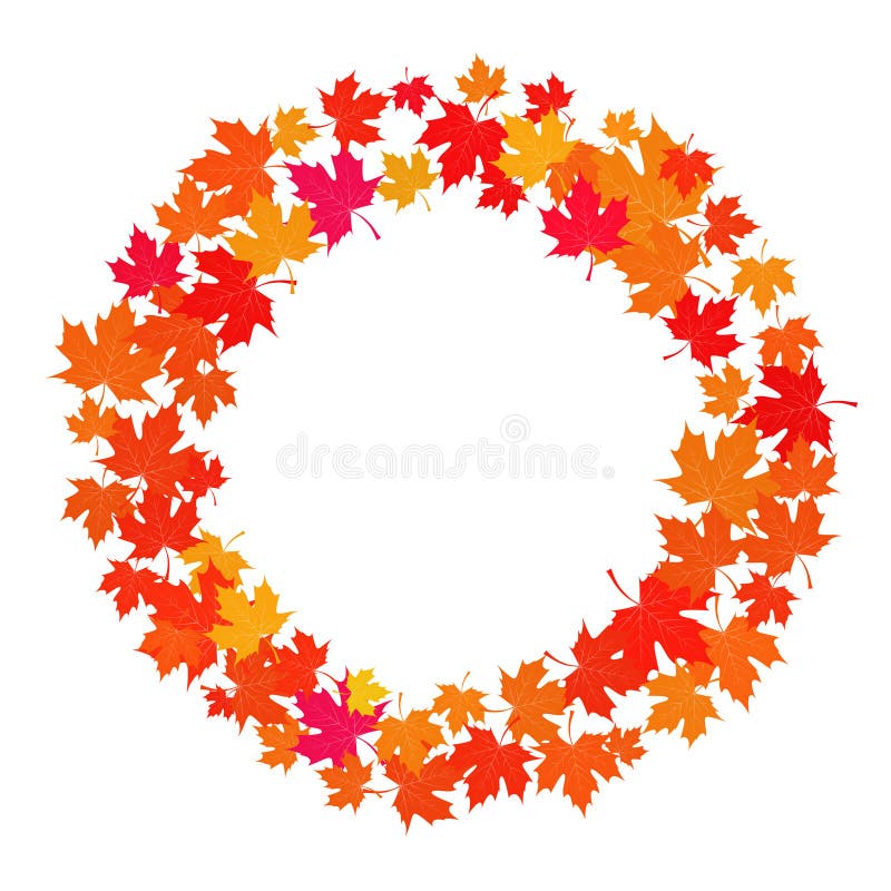 Autumn Leaves Elements. Natural Frame. Vector Illustration. EPS10 Stock ...