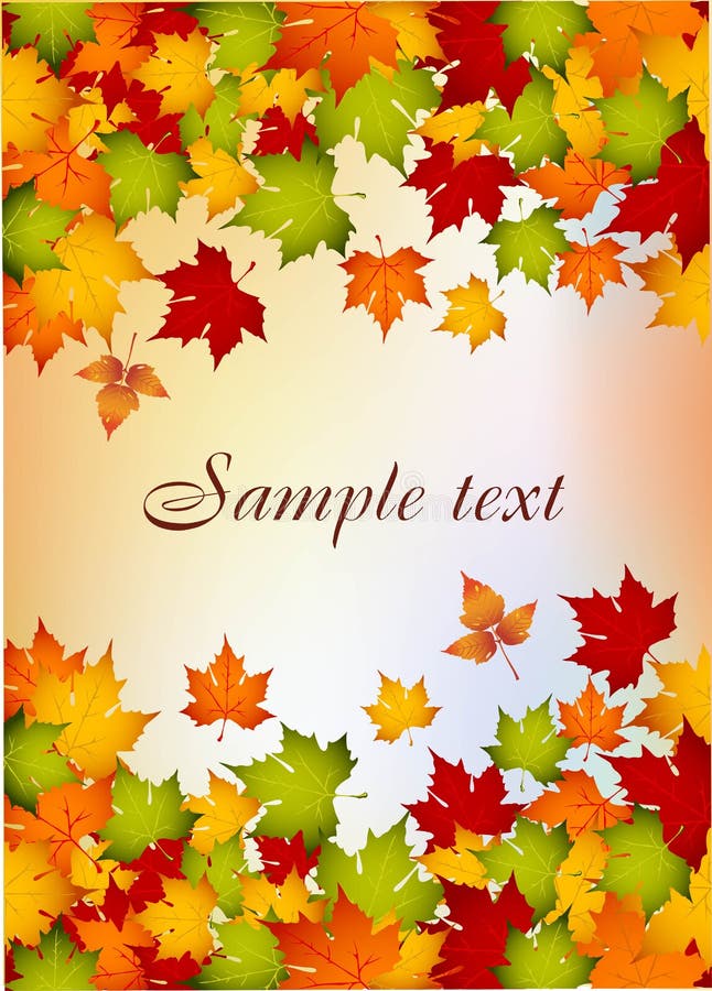 Autumn leaves stock vector. Illustration of abstract - 43065194