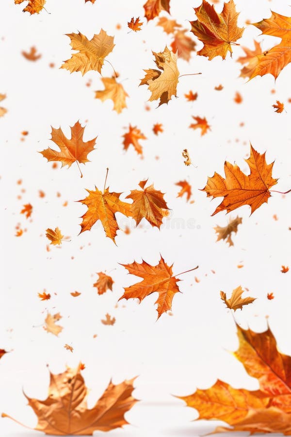 Autumn Leaves in Flight stock image. Image of autumn - 383877313