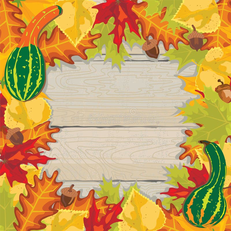 Autumn Leaves Frame stock vector. Illustration of weathered - 21110222