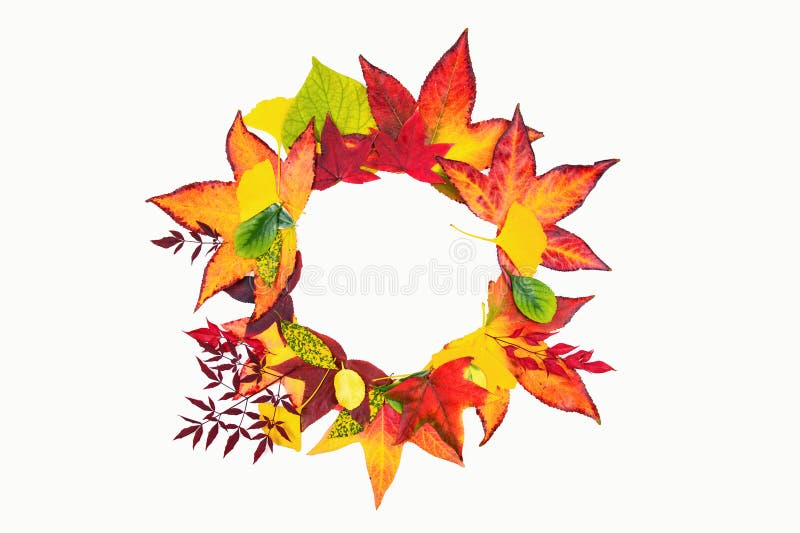 Autumn Leaves Frame for Design Banners, Leaflets, Posters with Space ...