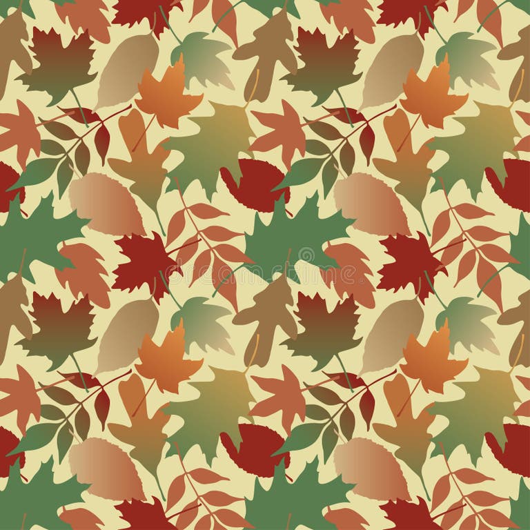 Autumn Leaves Gradient_Yellow Stock Vector - Illustration of deciduous ...