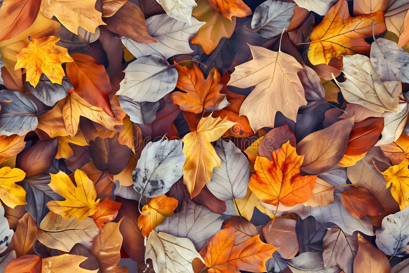 Autumn Leaves Illustration Repeating Pattern Stock Illustration ...