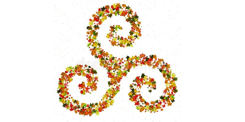 Autumn Leaves Pattern. Falling October Background. Thanksgiving Season ...