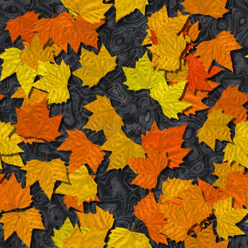 Autumn Leaves Or Marble Seamless Generated Texture Background Stock ...