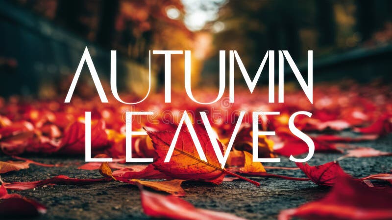 An Autumn Leaves Picture of a Leaf Covered Ground with the Words Autumn ...
