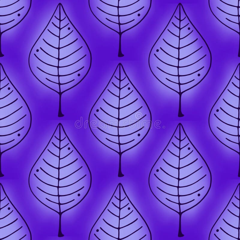 Autumn Leaves Repeat Pattern Tile Stock Illustration - Illustration of ...