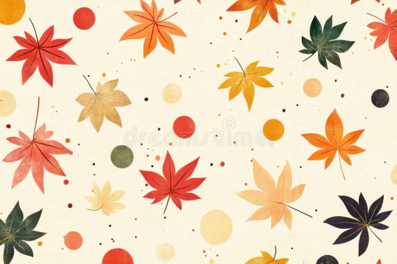 Autumn Leaves Scatter with a Touch of Fall Colors and Cozy Feeling ...