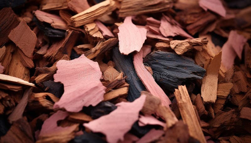 Autumn Leaves Stack, Nature Abstract Pattern on Old Wood Generated by ...