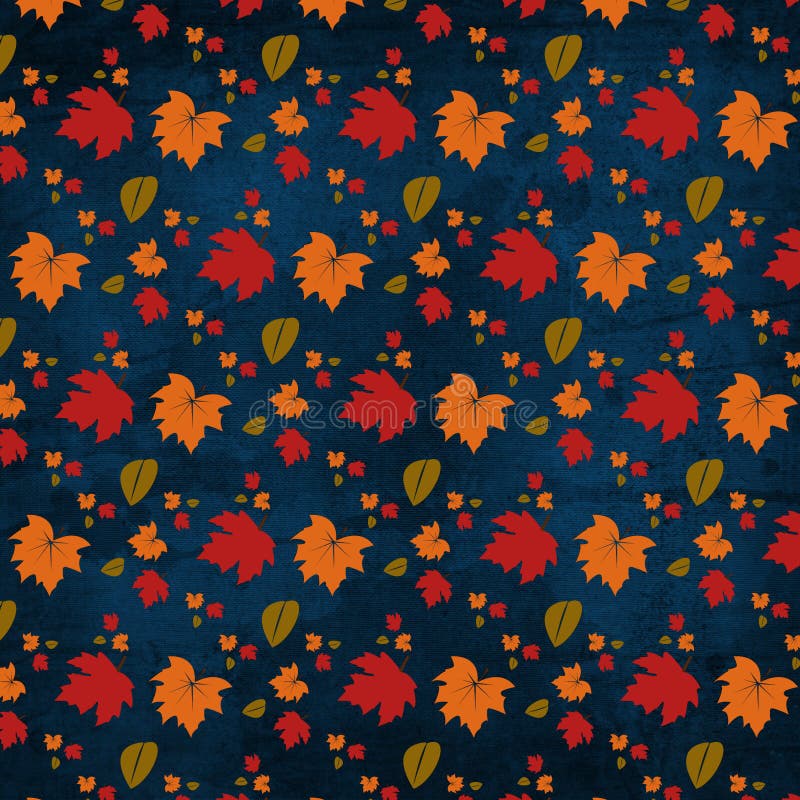 Autumn Leaves Texture Background Stock Photo - Image of paper, blue ...