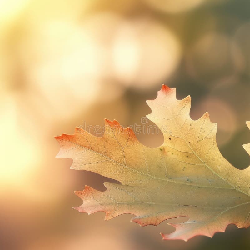 Autumn Leaves on a Tree in the Sunlight, AI Stock Illustration ...