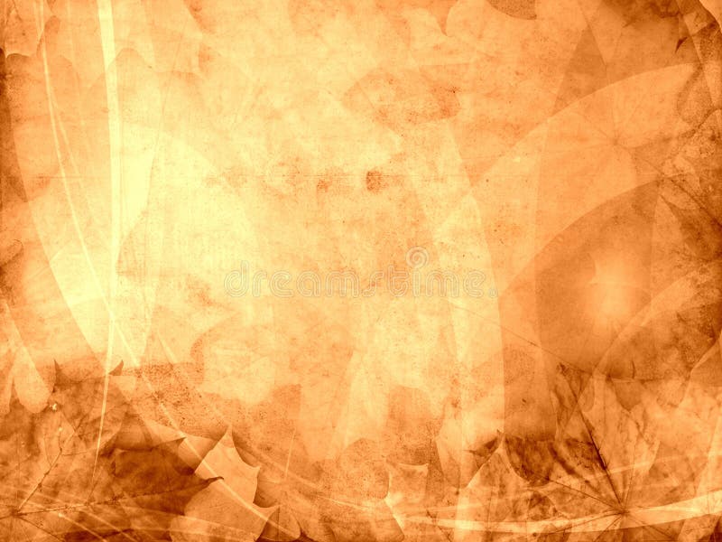 Autumn Leaves Vintage Paper Stock Illustration - Illustration of ...