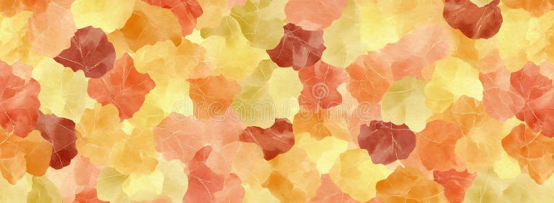 Autumn Leaves Watercolor Texture Warm Fall Colors Background Stock ...