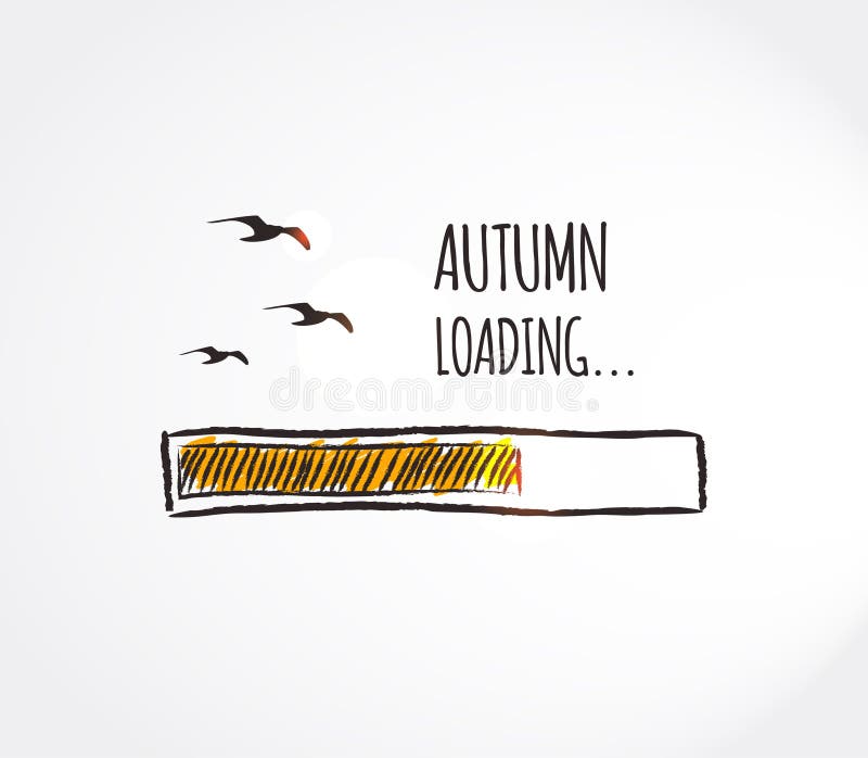 Autumn loading stock illustration. Illustration of august - 195690411
