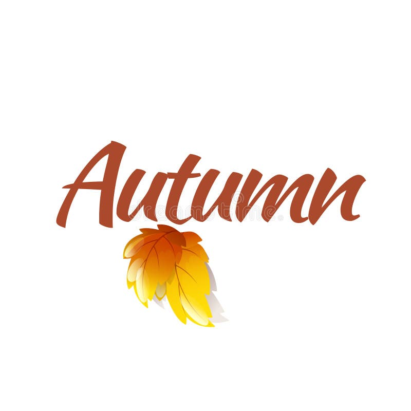 Autumn Logo Template ilustração do vetor. Ilustração de sinal - 75509416