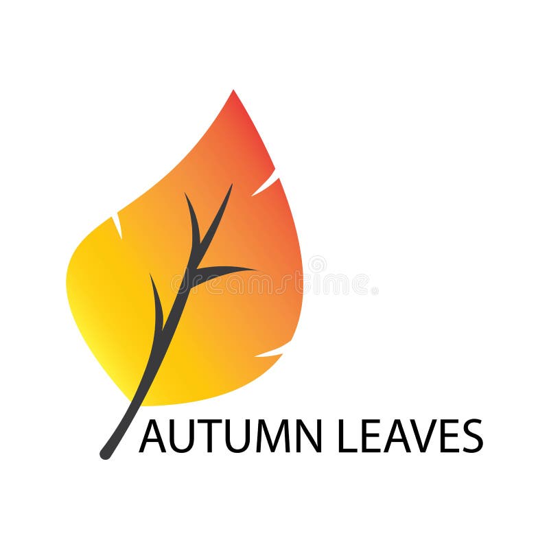 Autumn logo vector design stock illustration. Illustration of label ...