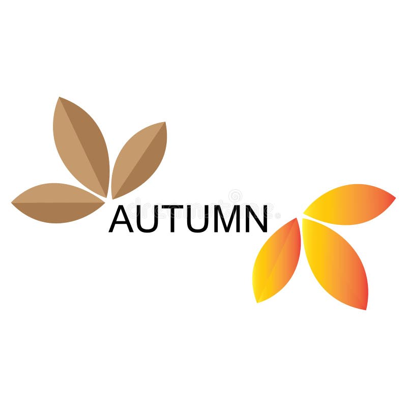 Autumn logo vector design stock illustration. Illustration of greeting ...