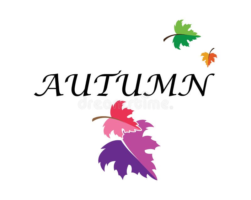 Autumn Logo Vector Template Stock Vector - Illustration of flora, fall ...