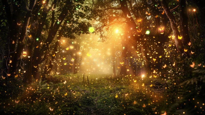 Magical Forest Animation. AI Generated Video. Stock Video - Video of ...