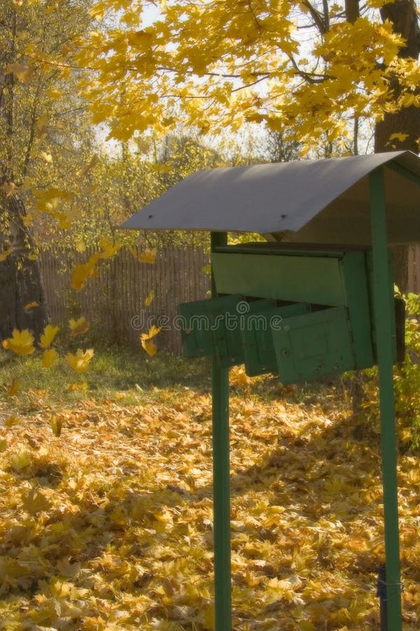 Autumn mail stock photo. Image of beautiful, house, mail - 1824288