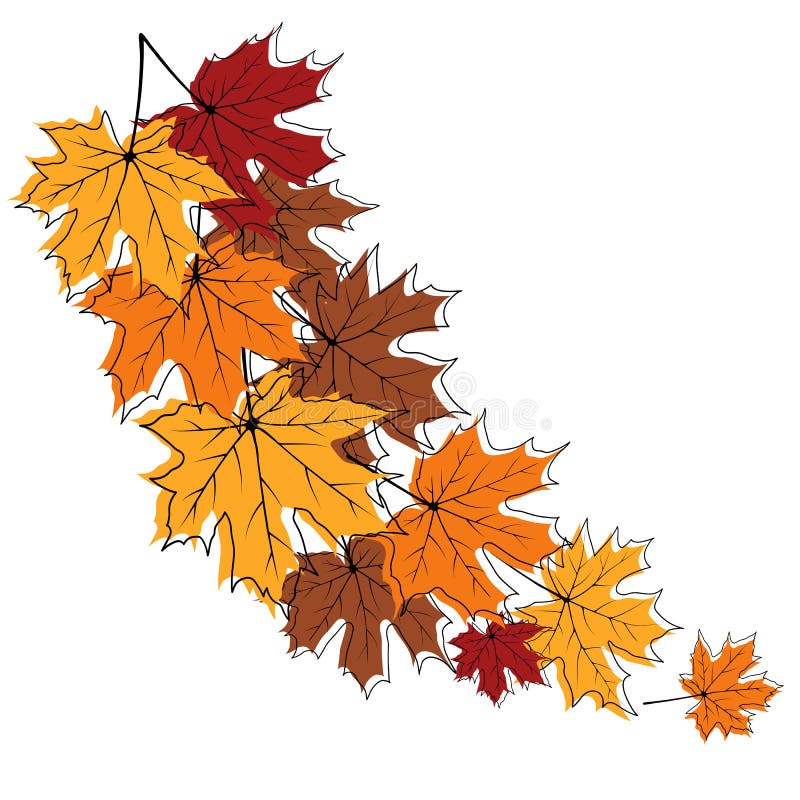 Autumn Maple Frame stock illustration. Illustration of leaf - 259331019