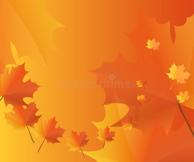 Autumn Maple Leaf on Background Stock Vector - Illustration of october ...